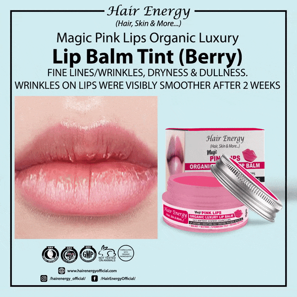 Magic Pink Lips Organic Luxury Lip Balm Tint (Berry) – Hair Energy by ...